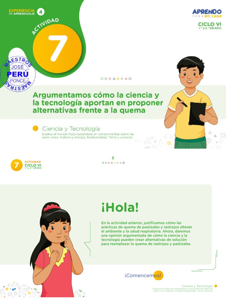 ACTV. 7 - CT 1° y 2° - EDA 4 - Archivos JOSEPH PONCE | PDF | Agricultura | Biodiversidad