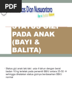 Tabel WHO Dan Contoh Zscore LENGKAP | PDF