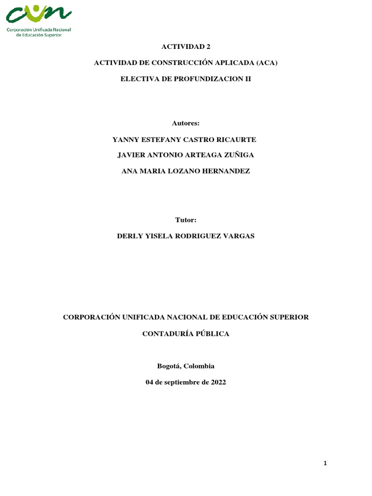Aca 2 - Electiva de Profundizacion 2 | PDF | Fondo de inversión | Economias