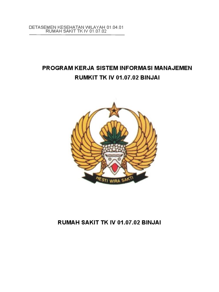 Program Kerja SIM RS TK IV Binjai 2022 | PDF