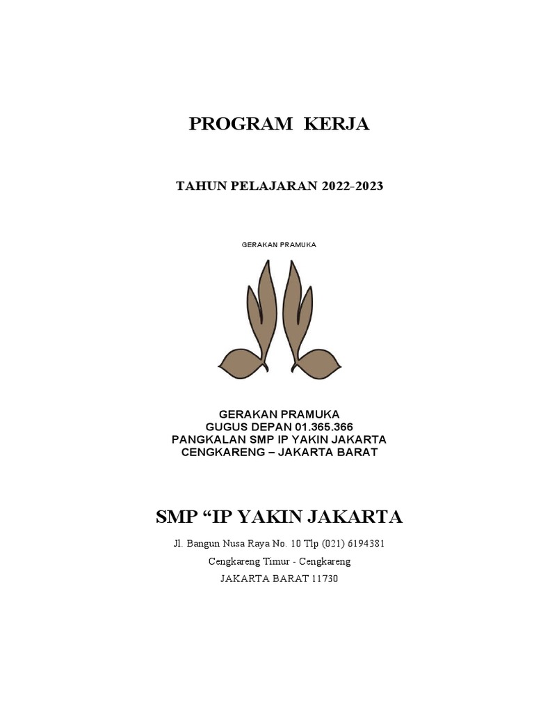 Program Kerja Gerakan Pramuka | PDF | Karier & Perkembangan | Bisnis Program Kerja Gerakan Pramuka | PDF | Karier & Perkembangan | Bisnis