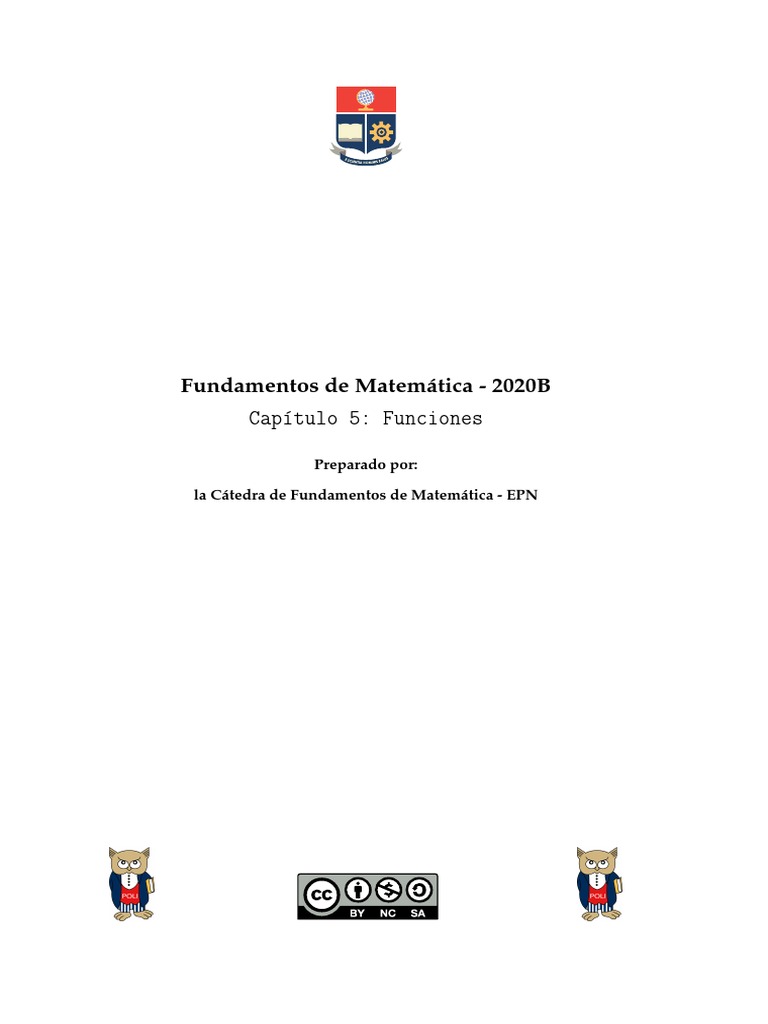 05 Funciones Nota de Clase | PDF | Función (Matemáticas) | Conjunto (Matemáticas)
