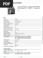 Product Datasheet: Circuit Breaker Compact NS1250N - Micrologic 2.0 ...