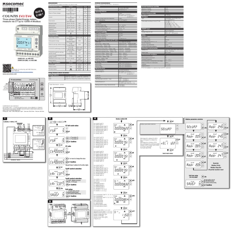 Comprehensive Technical Specifications for Three-Phase Digital Energy ...