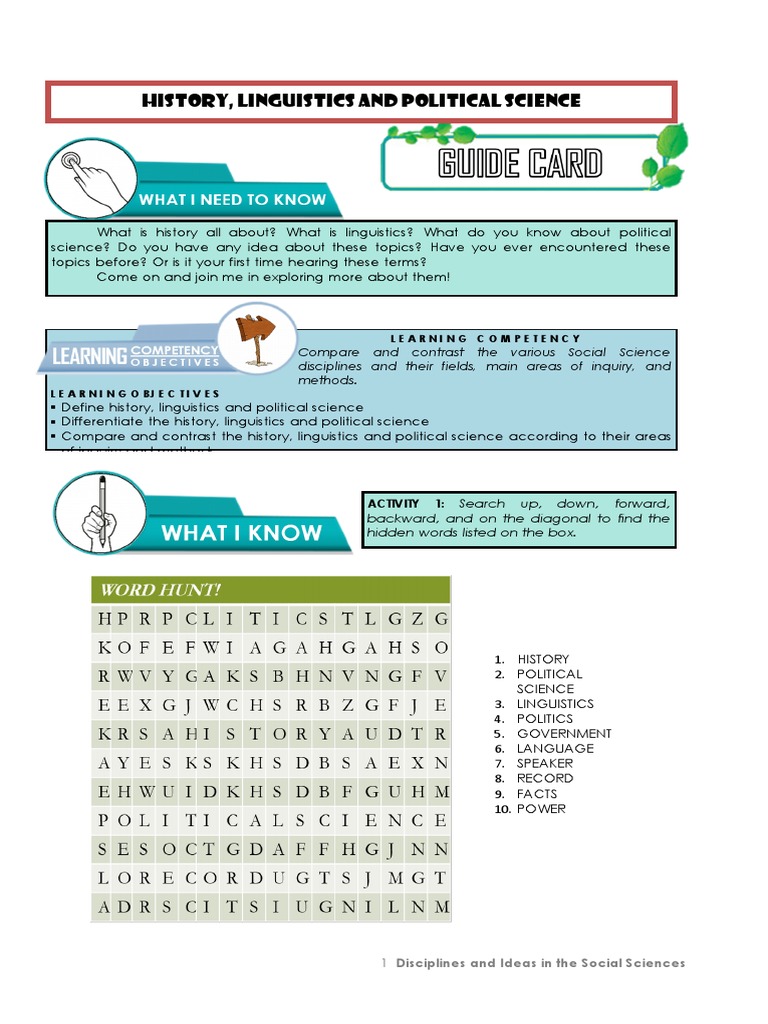 DISS MELCWk2MSIM1 | PDF | Linguistics | Science