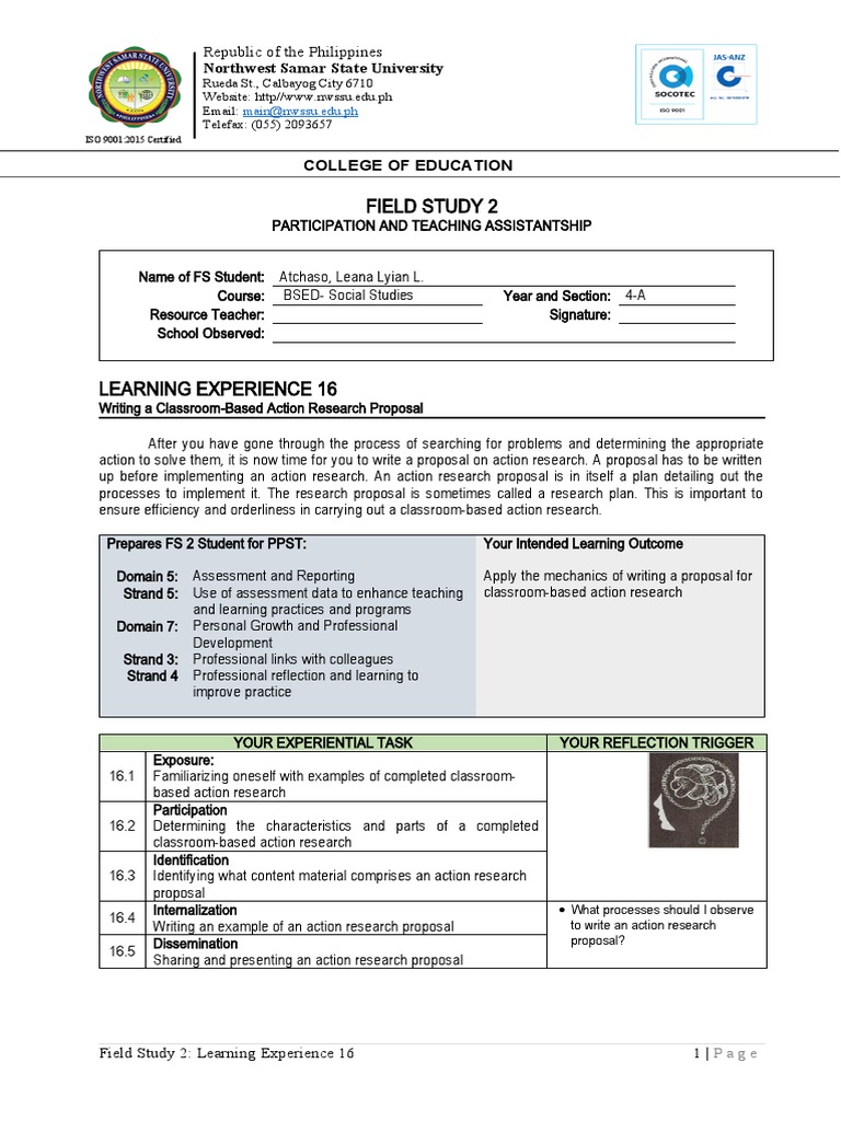 Editable Worksheet FS 2 Learning Experience 16 | PDF | Reading ...