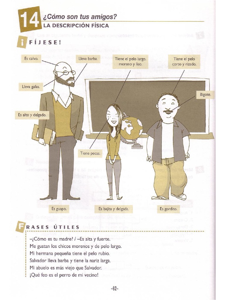 Vocabulario-Descripción Física | PDF