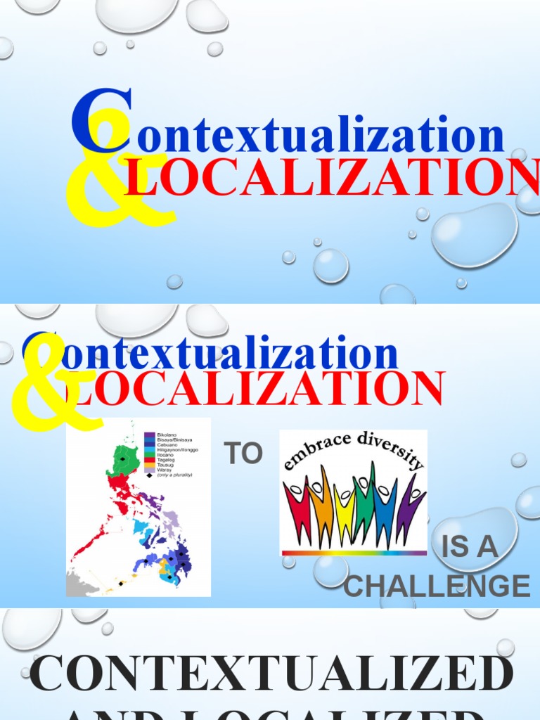 Contextualization and Localization | PDF | Learning | Curriculum