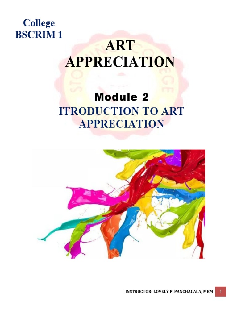 Module 2 Art of Appreciation | PDF | The Arts | Dances