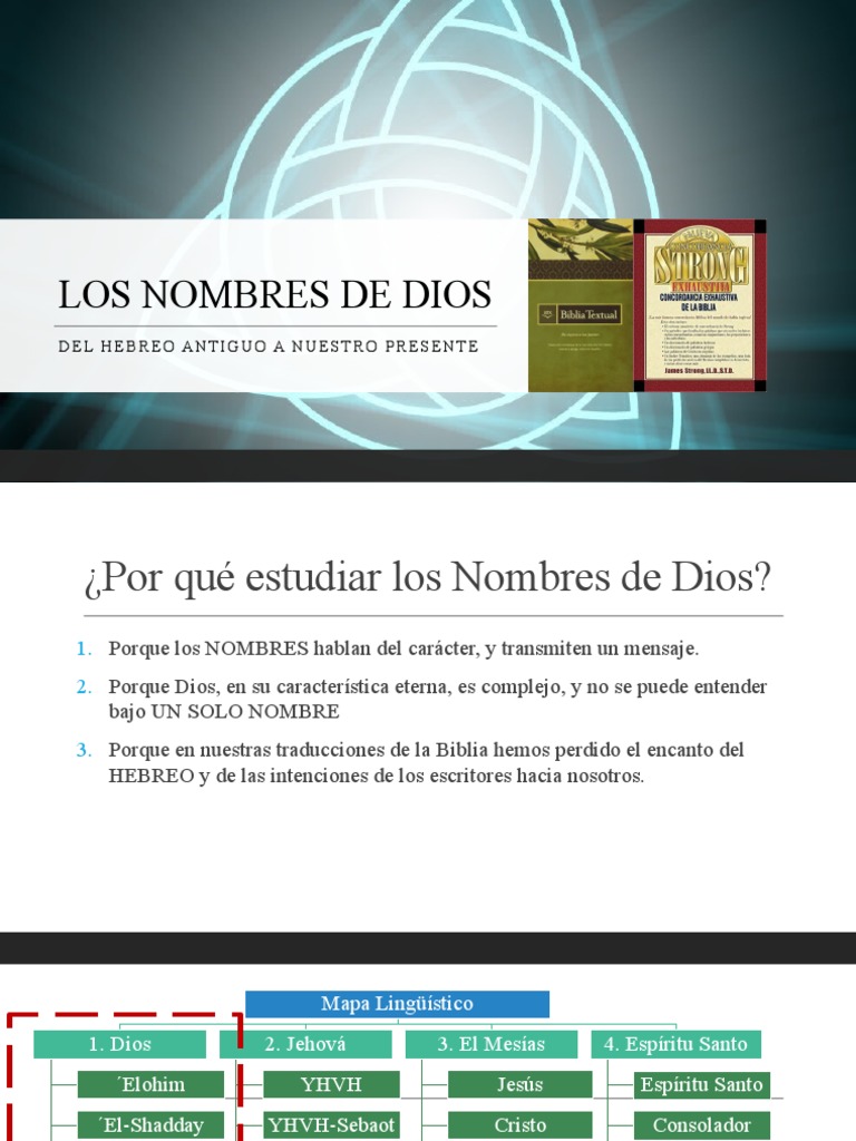 Nombres de Dios en Hebreo: Significados | PDF | Tetragrammaton | Cristo ...