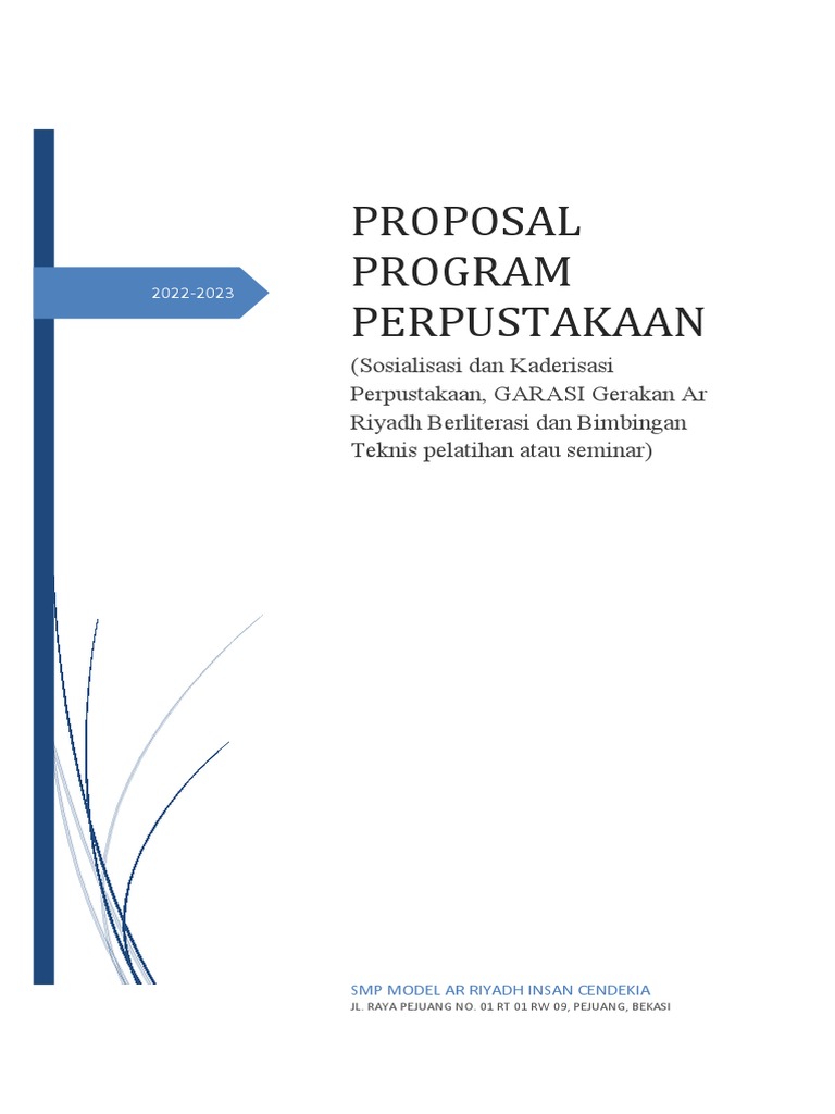 Proposal Program Perpustakaan 2022-2023 | PDF