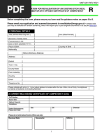 AMSA CoC Form 426 - MasterLt24 | PDF