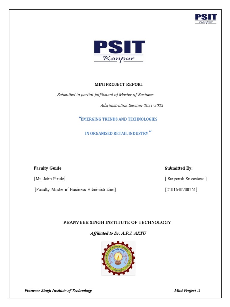 Mini Project 2 Report Format | PDF | Cognition | Business