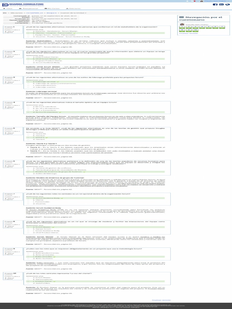 Examen de La Unidad 3 - Solución | PDF