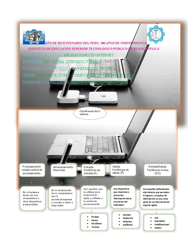 Clasificación de Los Componentes Del Hardware | PDF | Informática
