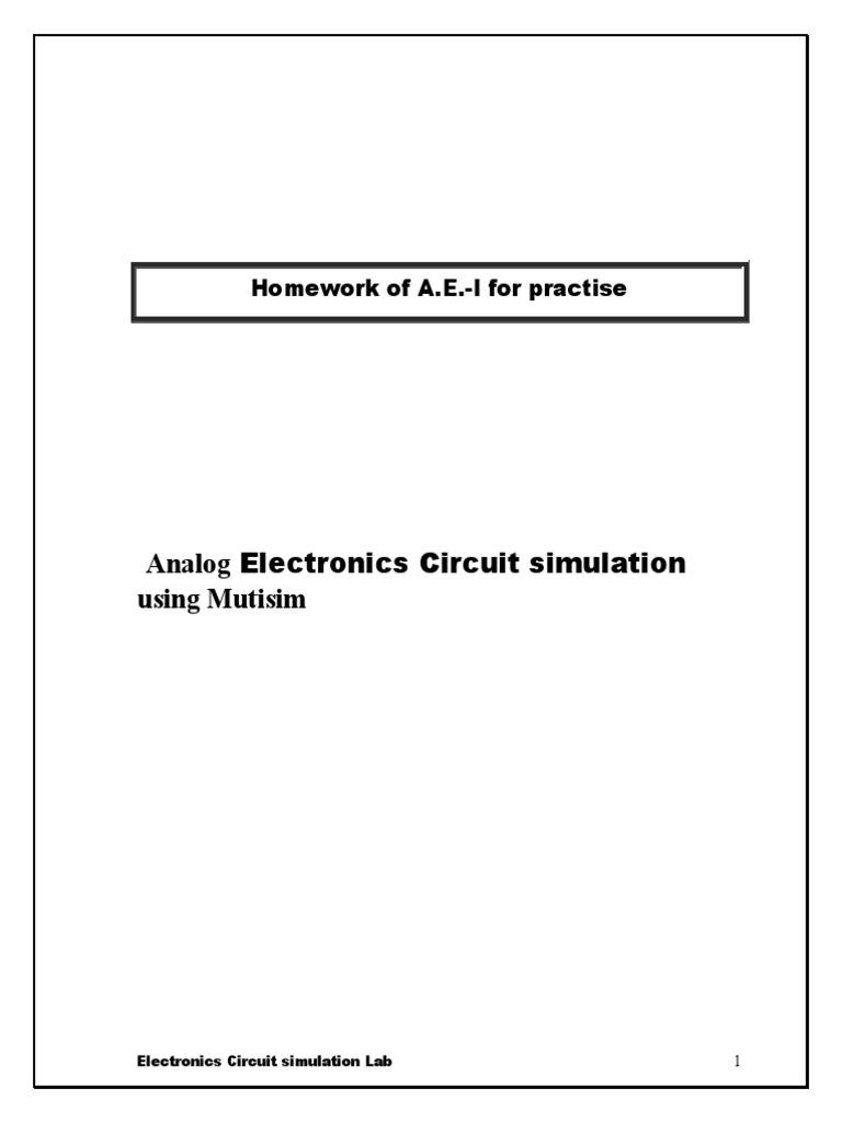 Multisim Workbook | PDF | Amplifier | Operational Amplifier