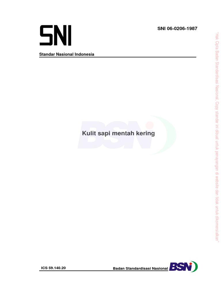 Sni 06 - 0206 - 1987 | PDF