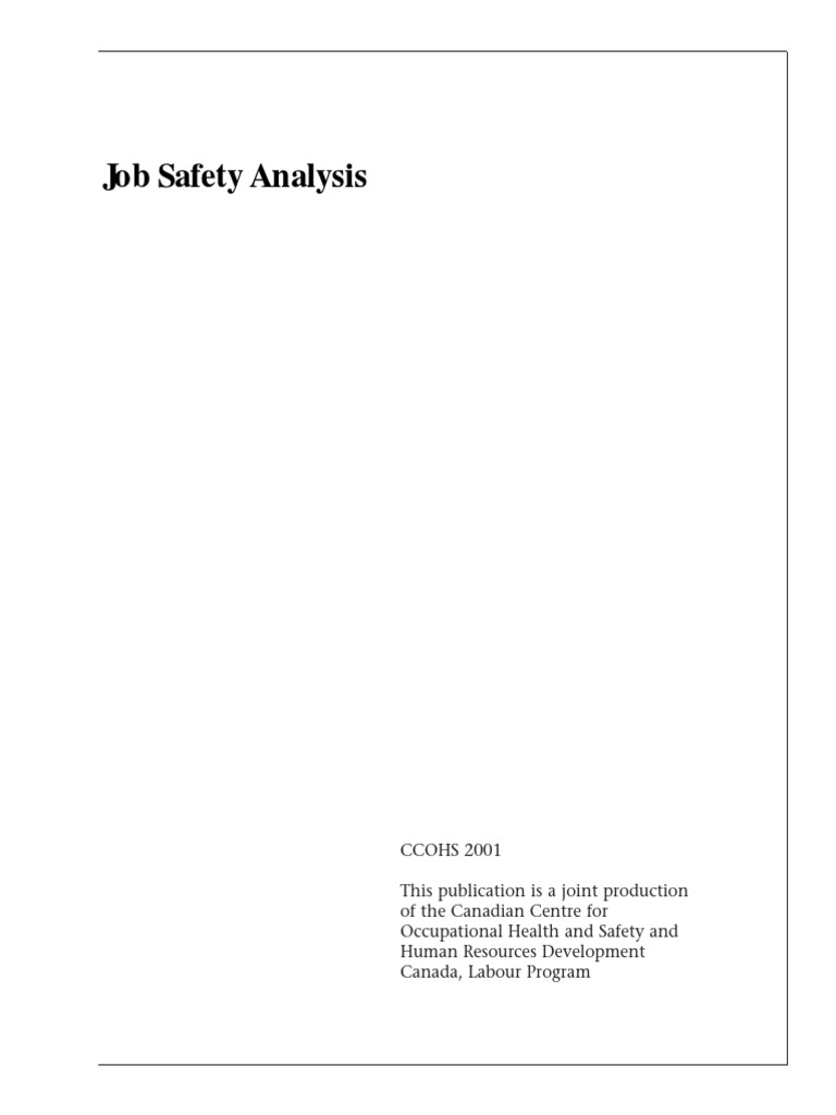 Jsa SIMPLE | PDF | Occupational Safety And Health | Risk