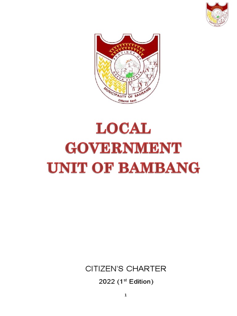 Citizens Charter 2022 Pdf Identity Document Business