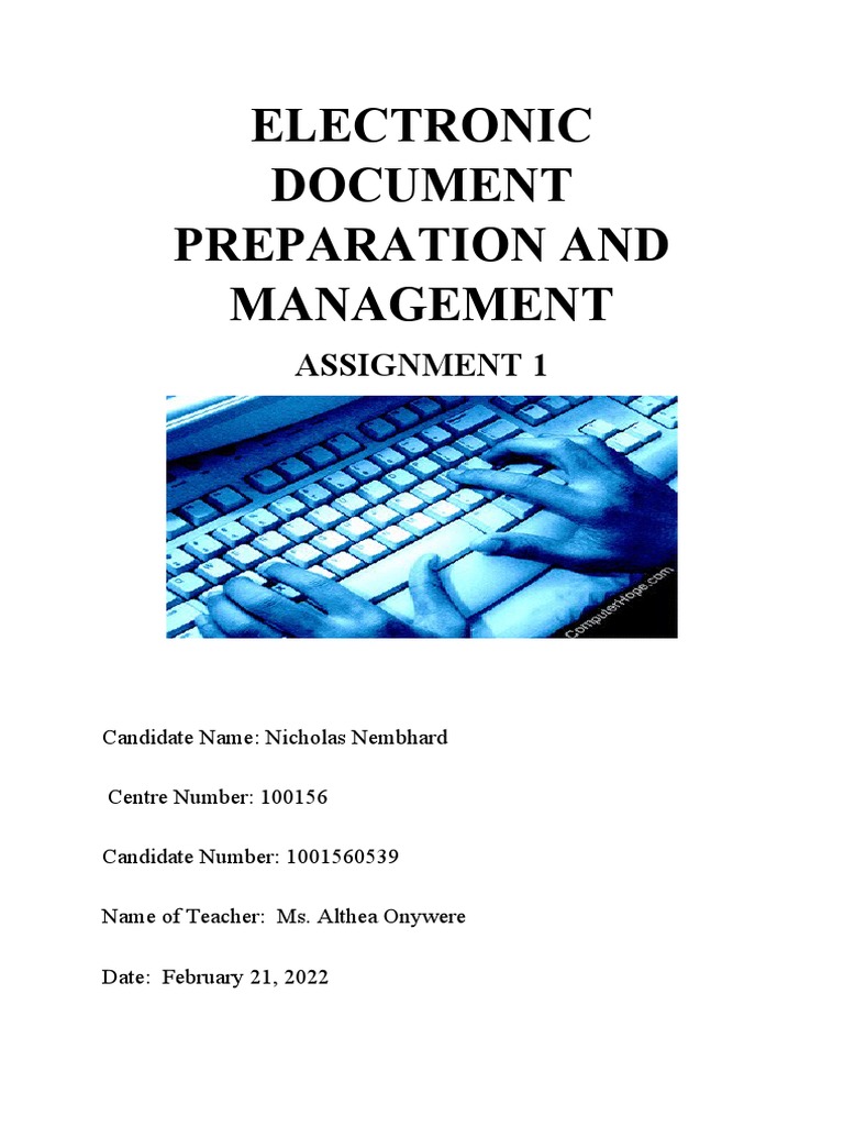 Csec Electronic Document Preparation and Management | PDF Csec Electronic Document Preparation and Management | PDF
