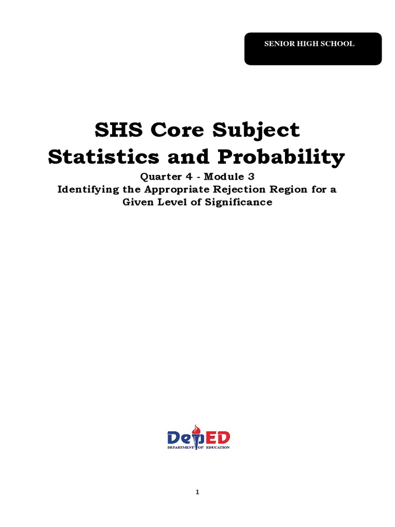 Stat and Prob - Q4 - Week 3 - Module 3 - Identifying The Appropriate ...