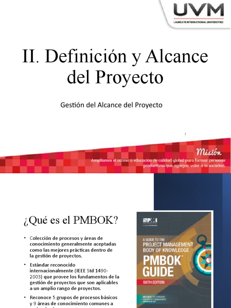 Definición y Gestión del Alcance del Proyecto | PDF