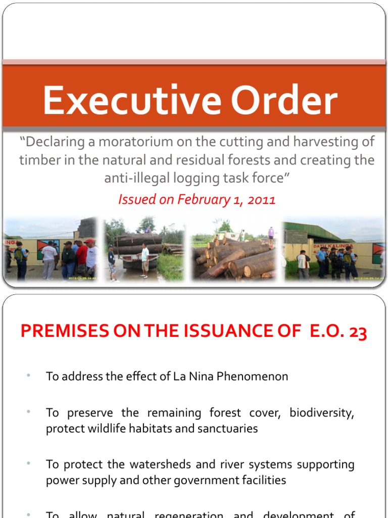5-Executive Order No. 23 | Download Free PDF | Logging | Natural ...