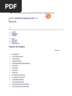 Options Trading Strategies Cheat Sheet | PDF | Option (Finance) | Put ...