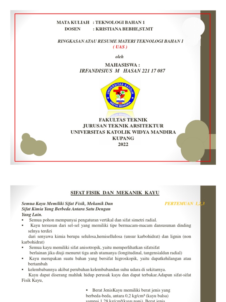 Uas Teknologi Bahan 1 PDF | PDF