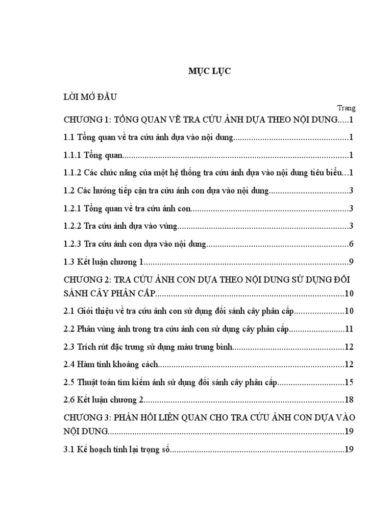 Phu Luc 3 - Muc Luc | PDF