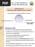 DESIGN OF DOME STRUCTURE - Civil Engineering | PDF | Dome | Concrete