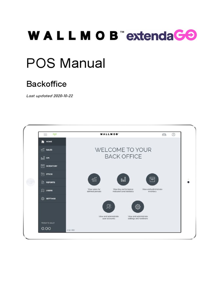 Wallmob Pos Manual Backoffice Ok | PDF | Point Of Sale | Gross Margin