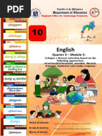 English 10 Q3 Module 4 | PDF | Narration | Metaphor