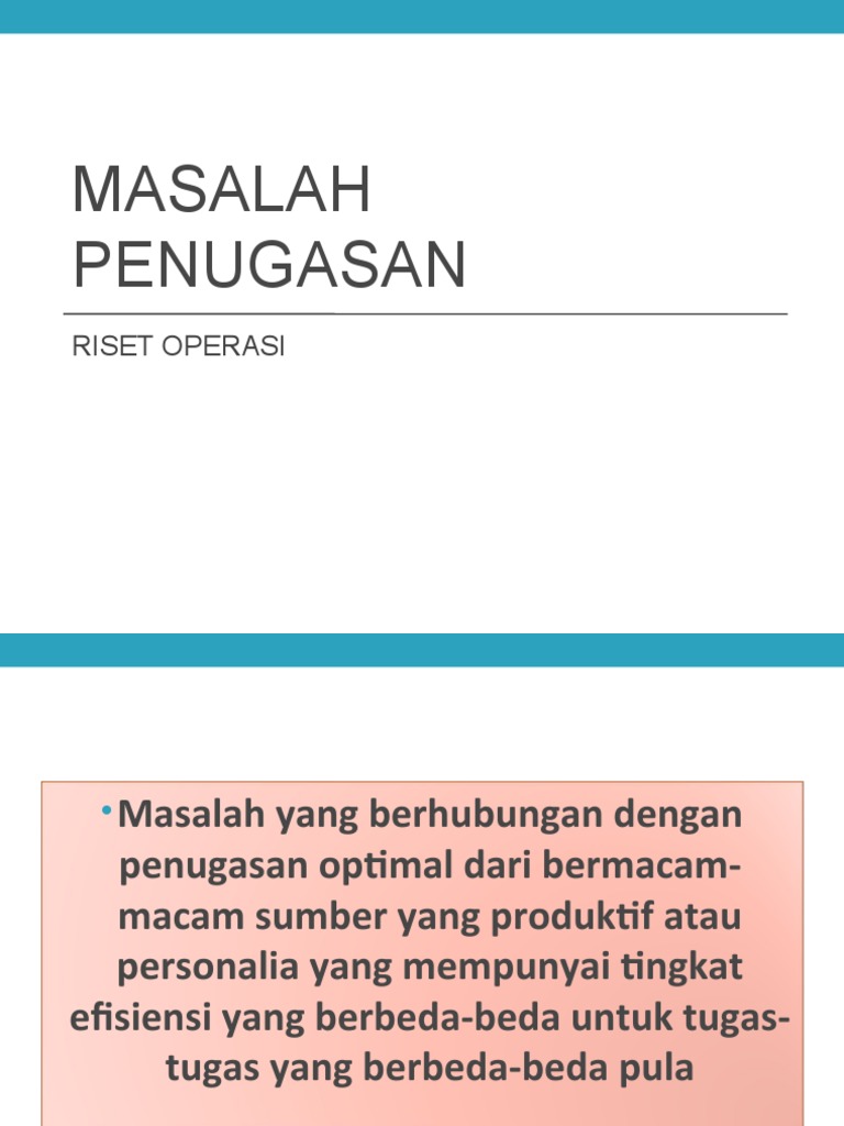 Assignment Problems | PDF