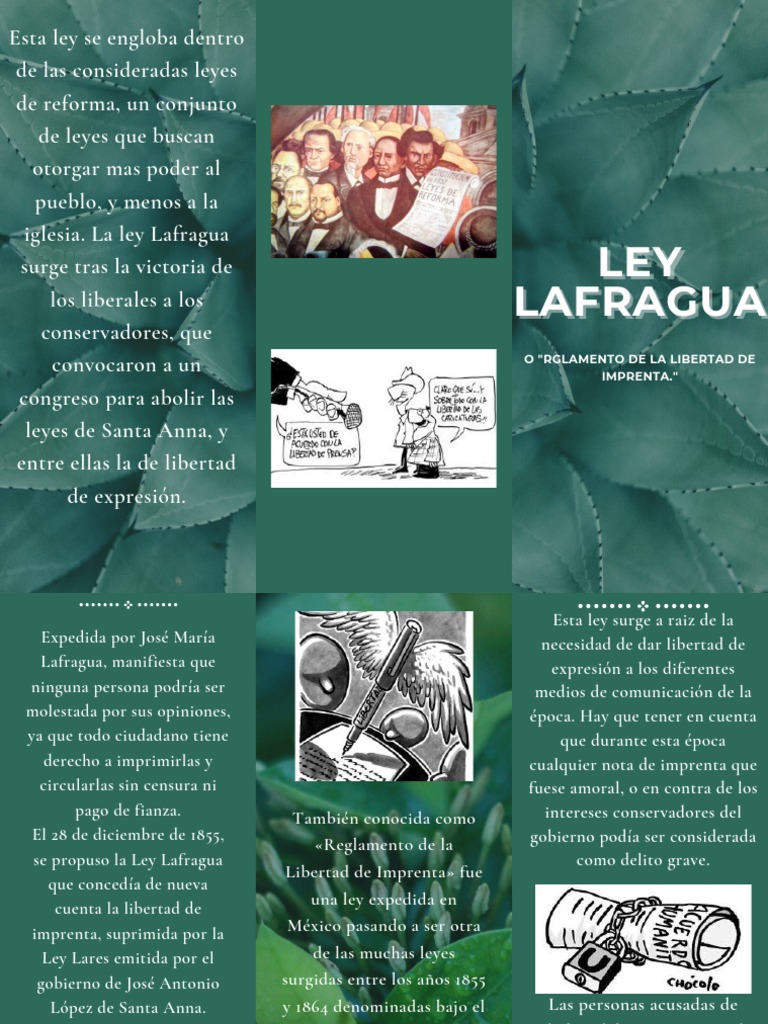 Ley Lafragua: Libertad de Imprenta 1855 | PDF | Libertad | México