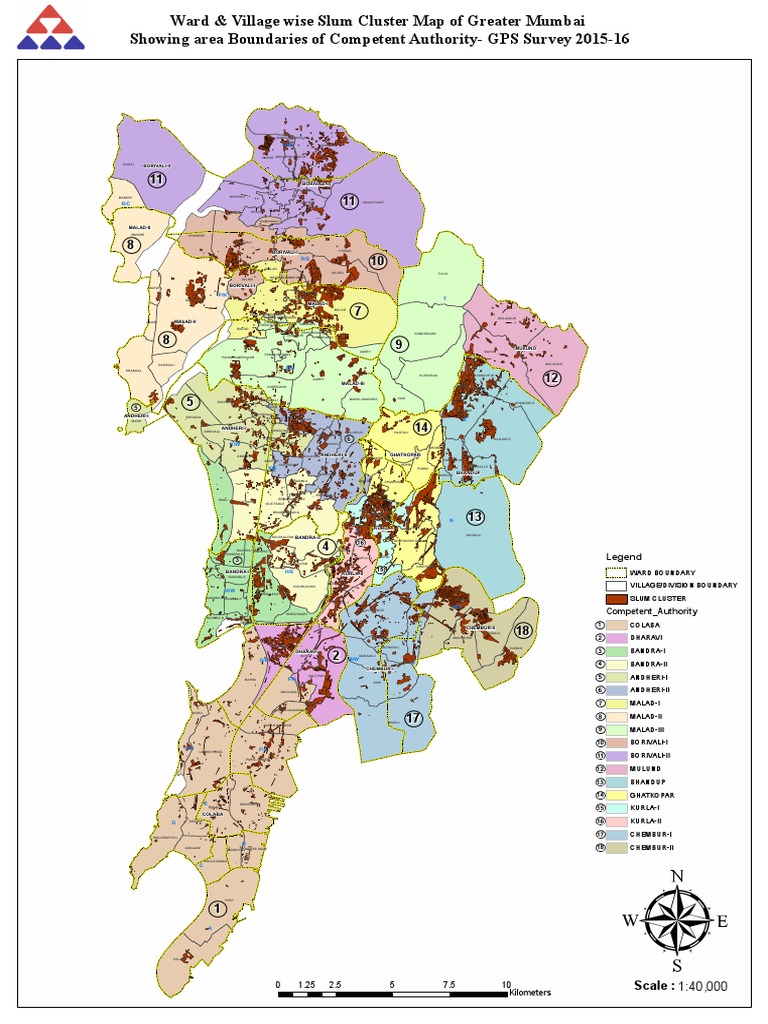 Slum Cluster Map Showing Boundaries of Competent Authority | PDF