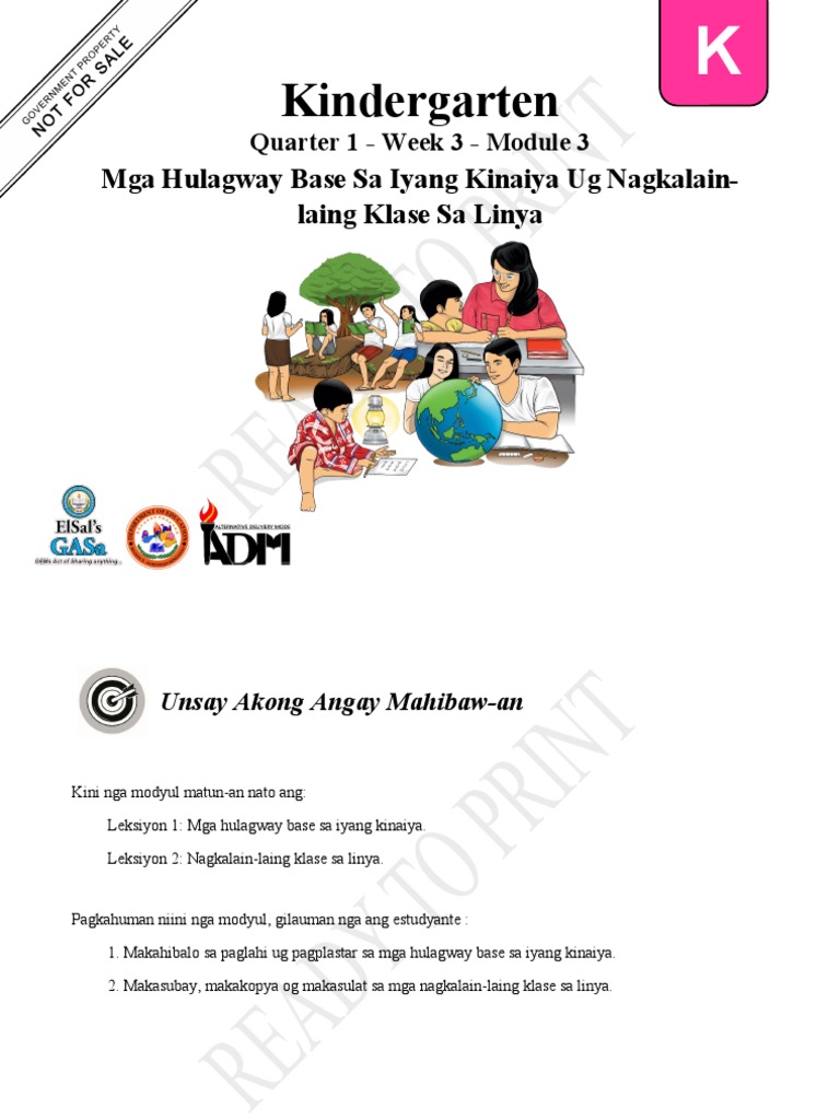 Kindergarten Q1 Mod3 MgaHulagwayBase v5 | PDF