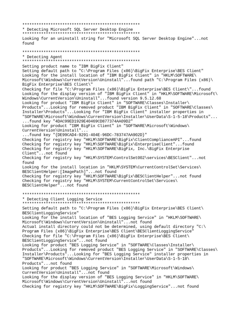 BF Report | PDF | Windows Registry | Installation (Computer Programs)