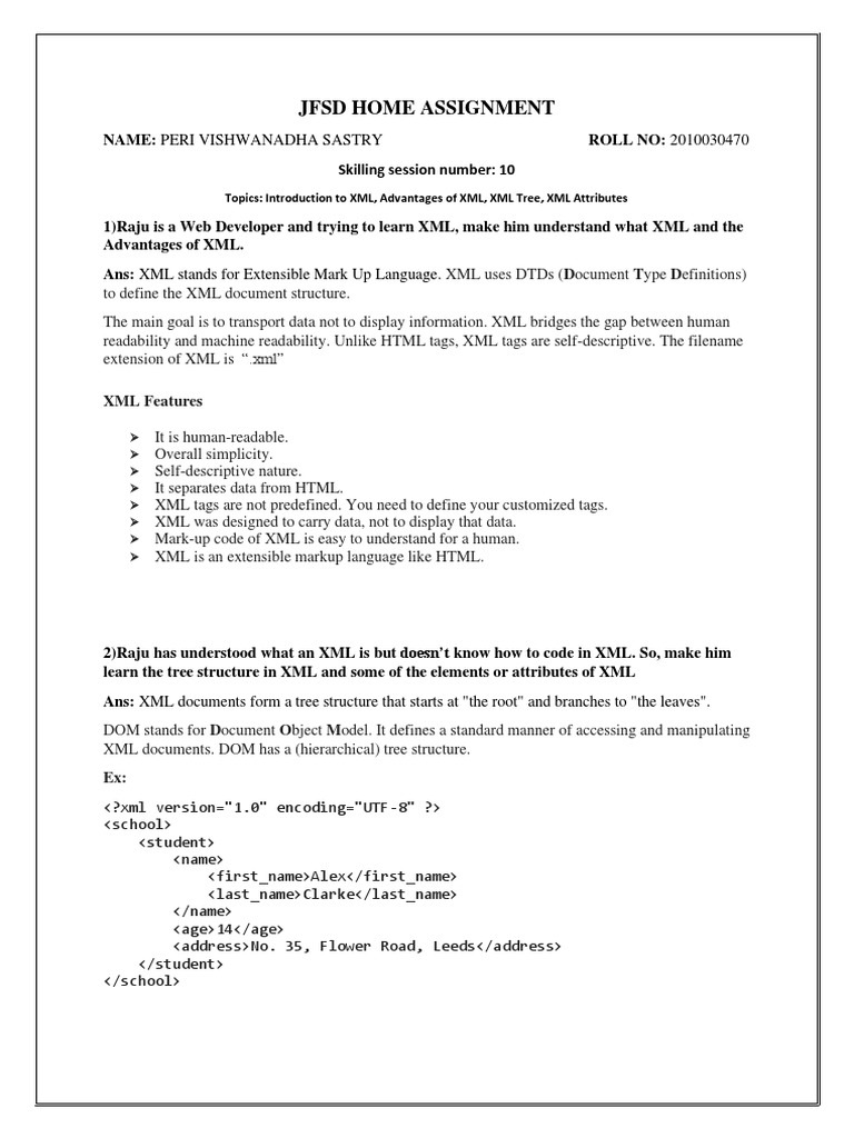JFSD HA Session10 | PDF | Xml | Html Element