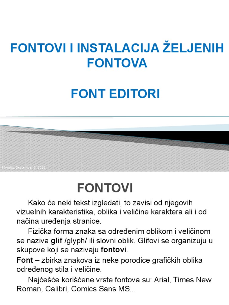 Fontovi | PDF