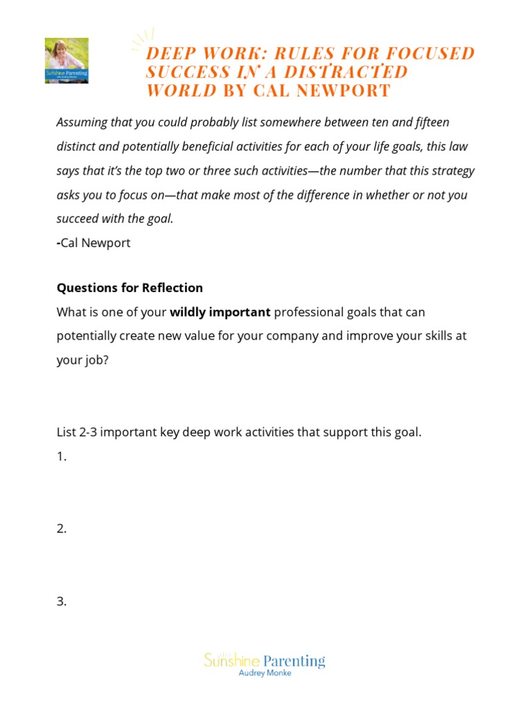 Deep Work Download | PDF