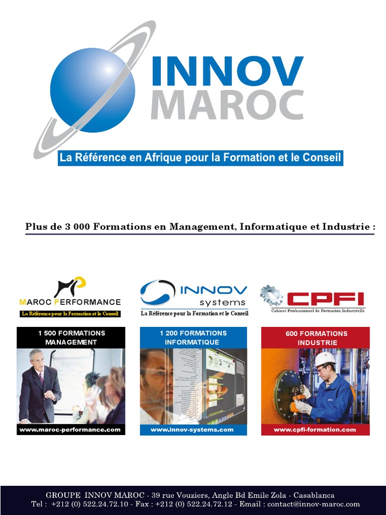 Catalogue Officiel INNOV MAROC | PDF | Business | Gestion des ...