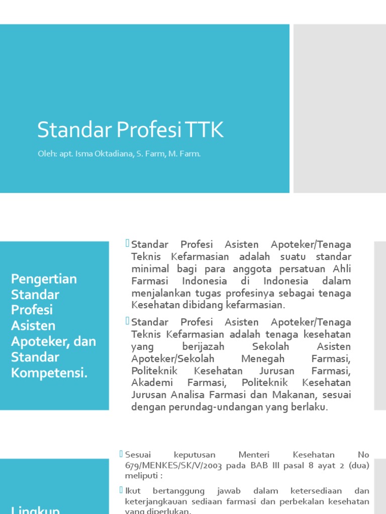 Pertemuan 2 Standar Profesi TTK | PDF