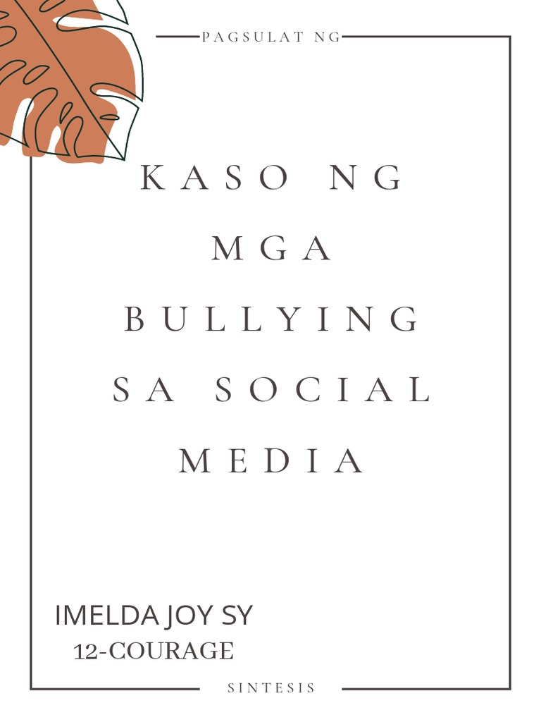 Kaso NG Mga Bullying Sa Social Media | PDF Kaso NG Mga Bullying Sa Social Media | PDF