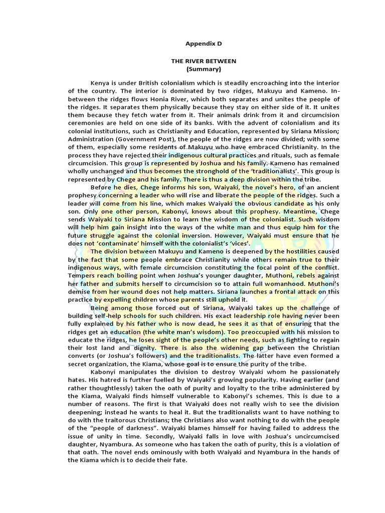 The River Between | PDF