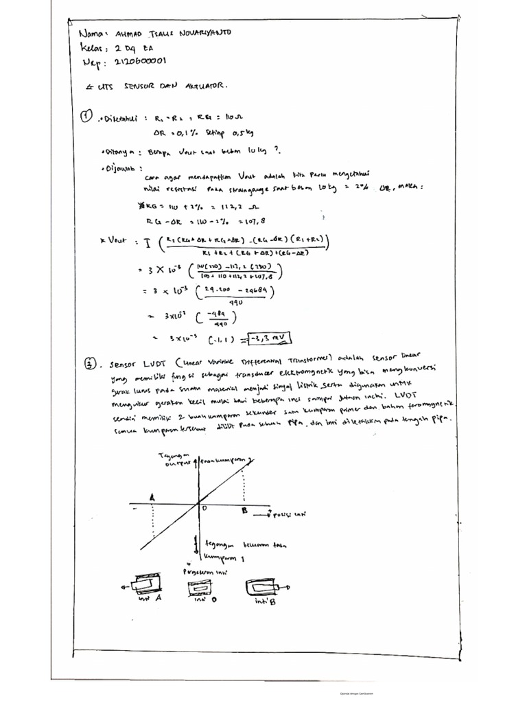 2D4EA 001 Ahmad Tsalis Novariyanto UTS Sensor Dan Aktuator | PDF 2D4EA 001 Ahmad Tsalis Novariyanto UTS Sensor Dan Aktuator | PDF
