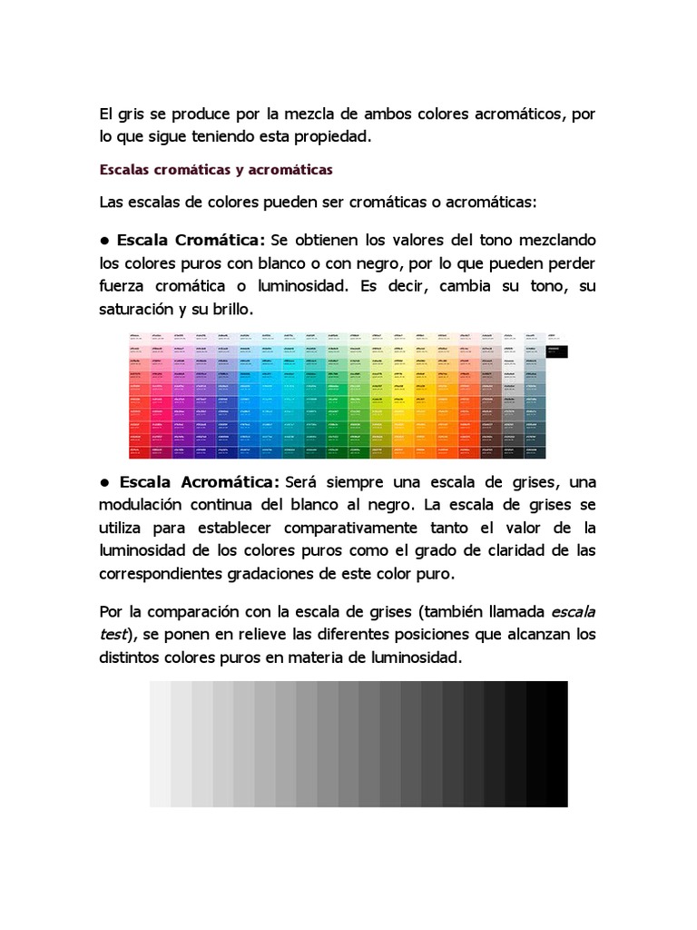 El Gris Se Produce Por La Mezcla de Ambos Colores Acromáticos | PDF