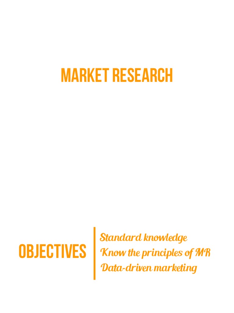 MARKET RESEARCH | PDF | Marketing Research | Data
