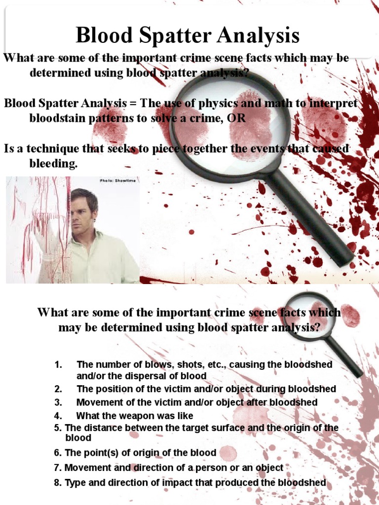 Bloodspatter Analysis | PDF | Drop (Liquid) | Mechanics