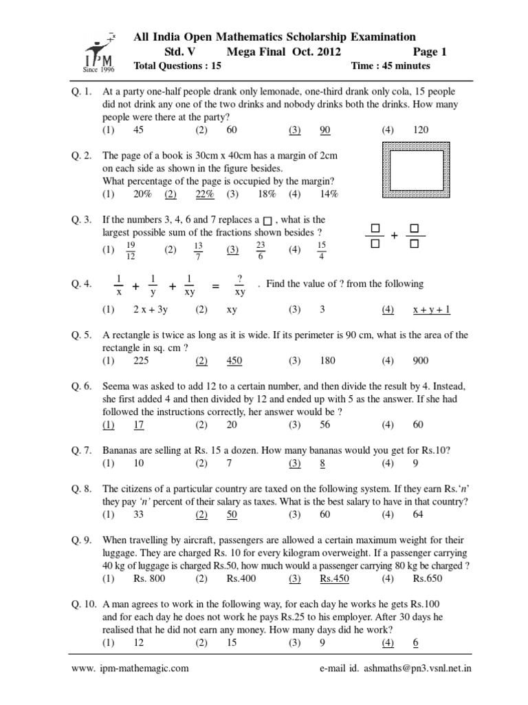 IPM Mega Final 5th 2012 | PDF | Economies